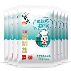 雪天调味品_xuetian 雪天 食盐 300g*7包多少钱-什么值得买