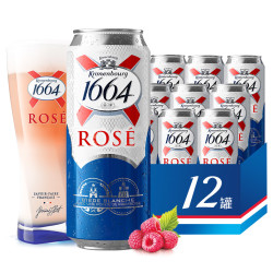 【省91.75元】1664凯旋精酿啤酒_Kronenbourg 1664凯旋 1664啤酒桃红500ml*12罐果味啤酒小麦风味多少钱-什么值得买
