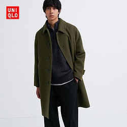 优衣库男士风衣_优衣库 男装 插肩袖大衣 459630 UNIQLO 56橄榄色 XS多少钱-什么值得买
