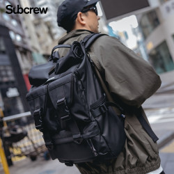 【省160元】Subcrew男士双肩包_Subcrew 通勤骑行双肩包2023潮牌机能电脑背包防水扩容书包男士多少钱-什么值得买