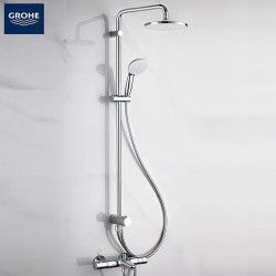 【省1382元】高仪花洒_GROHE 高仪 26452001+34598 恒温标准杆花洒套装 带下水多少钱-什么值得买