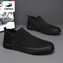 【省300元】卡帝乐鳄鱼男士休闲鞋_CARTELO 卡帝乐鳄鱼 [线下专柜同款]新款冰丝布男鞋一脚蹬休闲鞋男士潮流板鞋懒人鞋潮鞋多少钱-什么值得买