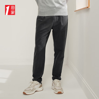 海一家基础简约长裤抽绳松紧腰日常舒适男士休闲裤 中灰（净色）X7 165/72A【报价 价格 评测 怎么样】 -什么值得买