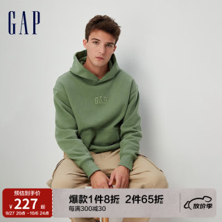 Gap男女装秋季2023LOGO运动碳素软磨抓绒卫衣804715连帽衫 绿色 180/96A(M)【报价 价格 评测 怎么样】 -什么值得买