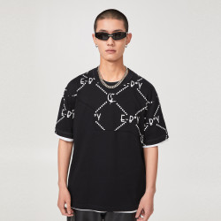 卡宾男上装_Cabbeen 卡宾 夏季新款男士LOGO字母印花T恤宽松纯棉短袖潮流男多少钱-什么值得买