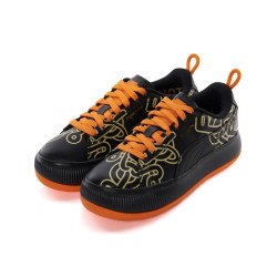 彪马休闲运动鞋_PUMA 彪马 SUEDE 厚底女鞋潮流涂鸦印花女款系带休闲鞋女鞋多少钱-什么值得买