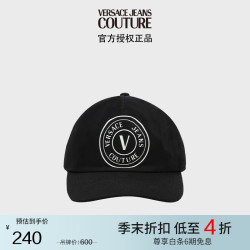 【省359.4元】范思哲帽子_VERSACE 范思哲 Jeans Couture男士LOGO印花棒球帽鸭舌帽 黑色多少钱-什么值得买