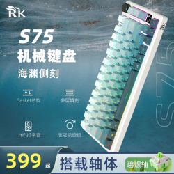 ROYAL KLUDGE键盘_ROYAL KLUDGE RKS75三模机械键盘无线2.4G蓝牙有线RGB全键无冲81键带旋钮0.66吋OLED ...