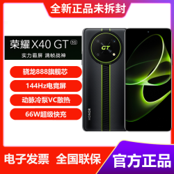 荣耀手机_HONOR 荣耀 X40 GT 5G智能电竞手机骁龙888 66W超级快充学生游戏多少钱-什么值得买
