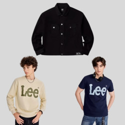 【省390.75元】Lee男士夹克_Lee 黑色牛仔夹克+Logo印花卫衣+Logo印花T恤多少钱-什么值得买