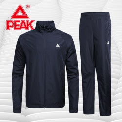 匹克运动夹克_PEAK 匹克 运动套装男款春秋季薄款户外休闲装速干跑步外套男士运动服多少钱-什么值得买