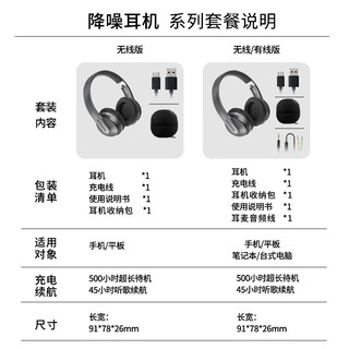 博米尼（BOMINI）耳机无线蓝牙ANC头戴式有线降噪头戴游戏电脑带耳麦高音质 标配【报价 价格 评测 怎么样】 -什么值得买