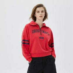 盖璞女上装_Gap 盖璞 女装秋季LOGO短法式圈织软卫衣591011美式复古上衣多少钱-什么值得买