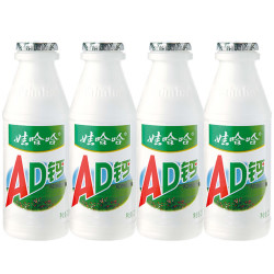 娃哈哈饮料_WAHAHA 娃哈哈 AD钙奶原味220g*4瓶（一排）乳酸菌饮料 散装多少钱-什么值得买