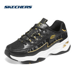 【省80元】斯凯奇休闲运动鞋_SKECHERS 斯凯奇 经典熊猫鞋女增高减震舒适复古老爹鞋 896069-BKGD多少钱-什么值得买
