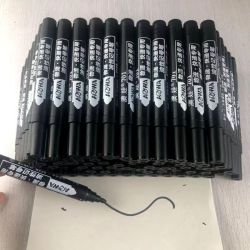 澳娃书写工具_AOWA 澳娃 记号笔黑色油性笔粗笔油笔记号10支多少钱-什么值得买