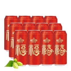 青岛啤酒工业啤酒_TSINGTAO 青岛啤酒 福禧罐啤酒 始于1903 500ml*12听 整箱装多少钱-什么值得买