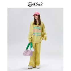 B.Duck特色女装_B.Duck 小黄鸭女装卫衣针织长裤套装年秋季新款潮酷减龄闺蜜装多少钱-什么值得买