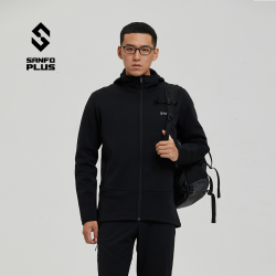【省320元】SANFO PLUS抓绒衣裤_SANFO PLUS 三夫 Power Stretch 熔岩系列连帽Polartec保暖抓绒衣多少钱-什么值得买
