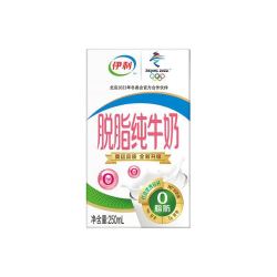 【省39.1元】伊利脱脂牛奶_yili 伊利 官方旗舰店脱脂纯牛奶250ml*16盒整箱 0脂肪早餐多少钱-什么值得买