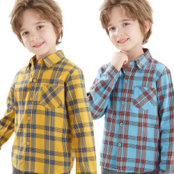 【省44.18元】多妙屋男童装_Duo Miao Wu 多妙屋 男童长袖衬衫中薄款-60193-卡其 130cm多少钱-什么值得买