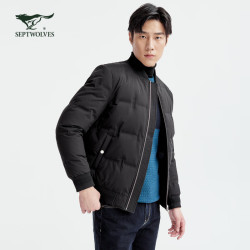 【省360元】七匹狼男外套_SEPTWOLVES 七匹狼 羽绒服男秋冬季连帽外套时尚男士加厚保暖防风衣男装多少钱-什么值得买
