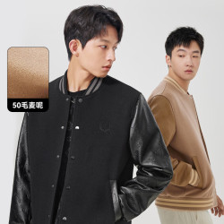 【省477元】卡宾男外套_Cabbeen 卡宾 LOGO刺绣夹克 拼接外衣多少钱-什么值得买