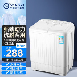 扬子洗衣机_YANGZI 扬子 集团洗衣机半自动双缸双桶洗衣机小型迷你波轮静音婴儿童内衣裤家用宿多少钱-什么值得买