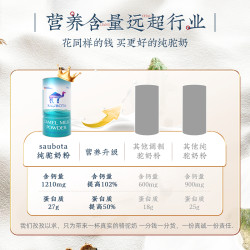【省440.25元】SAUBOTA成人奶粉_SAUBOTA 官方进口哈萨克斯坦纯骆驼奶粉成人中老年免疫力无糖高钙多少钱-什么值得买