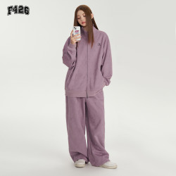 【省33.6元】F426男外套_F426 国潮牌情侣嘻哈春季宽松百搭立领仿麂皮套装-上装多少钱-什么值得买