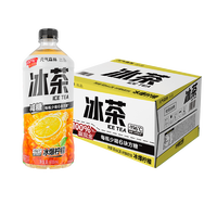 元气森林冰茶减糖冰爆柠檬红茶大瓶茶饮料900mL*12瓶 整箱_茶类饮料_什么值得买