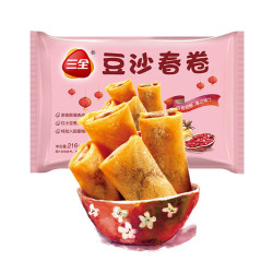 三全其他面点_三全 豆沙春卷 216g多少钱-什么值得买