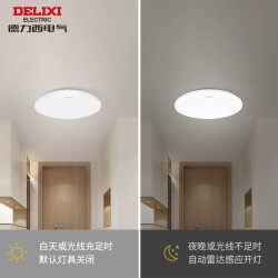 德力西吸顶灯_DELIXI 德力西 led吸顶灯楼梯灯过道走廊楼道灯光线人体感应雷达光控灯多少钱-什么值得买