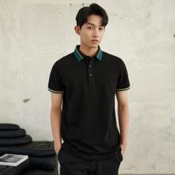 GXG男上装_GXG 24夏季时尚撞色拼接男款透气短袖Polo衫多少钱-什么值得买
