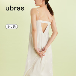 【省132.05元】Ubras家居睡衣_Ubras 栀子花带杯露背吊带 免穿文胸睡衣 贝母灰色 S多少钱-什么值得买