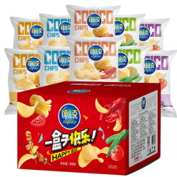 可比克膨化食品_copico 可比克 纯切薯片混合口味30g*10包快乐零食速食搭配分享组合装多少钱-什么值得买