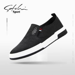 【省25元】沙驰运动男士布鞋_Satchi Sport 沙驰运动 布鞋懒人板鞋夏季男鞋帆布鞋透气软底一脚蹬简约休闲鞋男多少钱-什么值得买