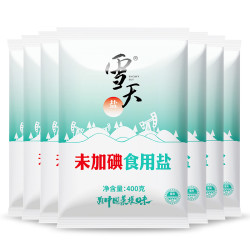 雪天食盐_xuetian 雪天 盐不加碘盐 400g*7包多少钱-什么值得买