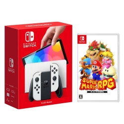 【省243元】任天堂游戏机_Nintendo 任天堂 OLED游戏机新加坡版白色+超级马里奥RPG多少钱-什么值得买