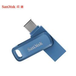 闪迪U盘_SanDisk 闪迪 128GB Type-C USB3.2 手机U盘DDC3蓝色 读速高达400MB/s 安全加密多少钱-什么值得买