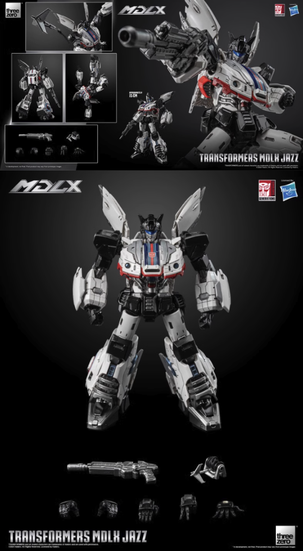 threezero欧美动漫周边_threezero MDLX系列 变形金刚G1 爵士 合金可动模型多少钱-什么值得买
