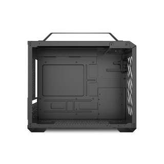 动力火车（PowerTrain）未知玩家X200黑色MATX机箱玻璃侧透立式桌面便携式手提ITX外壳 Type-C接口 支持240水冷 6风扇 ...