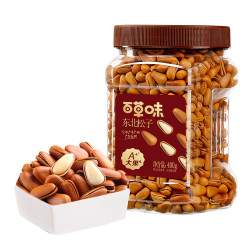 【省45.1元】百草味坚果炒货_Be&Cheery 百草味 罐装东北松子400g多少钱-什么值得买