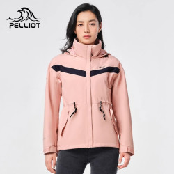 【省302.45元】伯希和冲锋衣_PELLIOT 伯希和 户外单层冲锋衣女秋冬新款防水外套防风保暖中长款时尚风衣多少钱-什么值得买