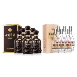 【省870元】古井贡酒白酒_古井贡酒 古5 55度 500mL*6瓶 整箱+黄鹤楼 经典H6 53度 500mL*6瓶 赠55°复兴版单瓶多少钱-什么值得买