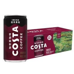 咖世家咖啡咖啡_COSTA COFFEE 咖世家咖啡 可口可乐COSTA焙享黑咖浓咖啡 180ml*5罐 黑咖美式拿铁饮料多少钱-什么值得买