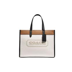 【省435元】COACH 蔻驰 拼色徽章FIELD 30号托特包 C0777多少钱-什么值得买