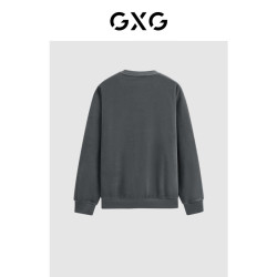 【省484.59元】GXG男士卫衣_GXG 男装 秋冬时尚刺绣保暖摇粒绒休闲圆领卫衣男 冬季新品 深灰色 175/L多少钱-什么值得买