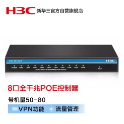 新华三路由器_H3C 新华三 华三（H3C）GR1108-P 全千兆POE供电企业级VPN路由器 内置AC防火墙 带机量50-80多少钱-什么值得买