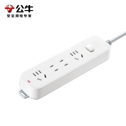 插座插排_BULL 公牛 GN-B3220 新国标插排 4位总控 1.8m多少钱-什么值得买